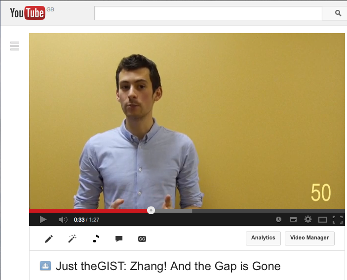 YouTube Channel Launched • theGIST